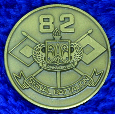 US Army 82nd Signal Battalion 82nd Airborne Challenge Coin C-3 | eBay