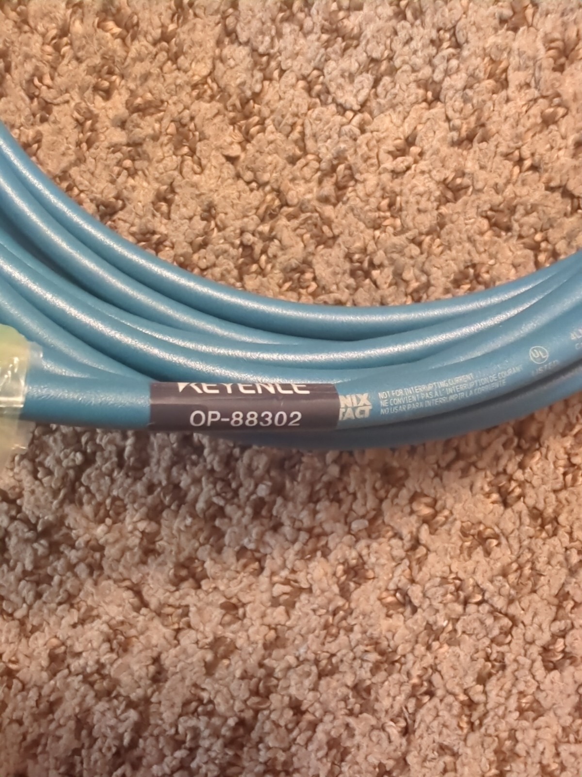 BRAND NEW KEYENCE OP-88302 NETWORK CABLE 90° CONNECTOR 5 METER | eBay