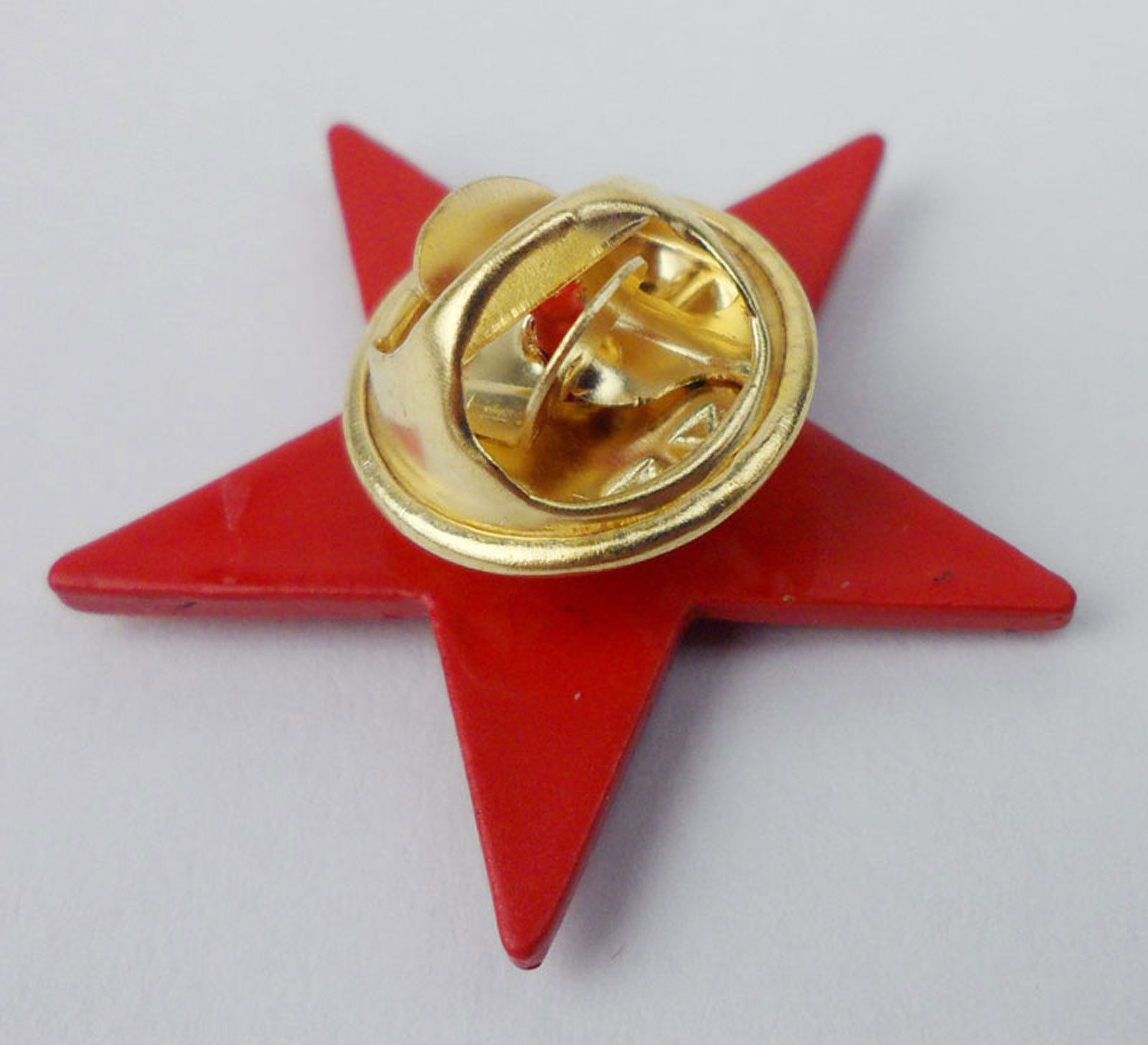 PAIR OF CHINESE ARMY PLA CAP BADGE MILITARY UNIFORM INSIGNIA PIN RED ...