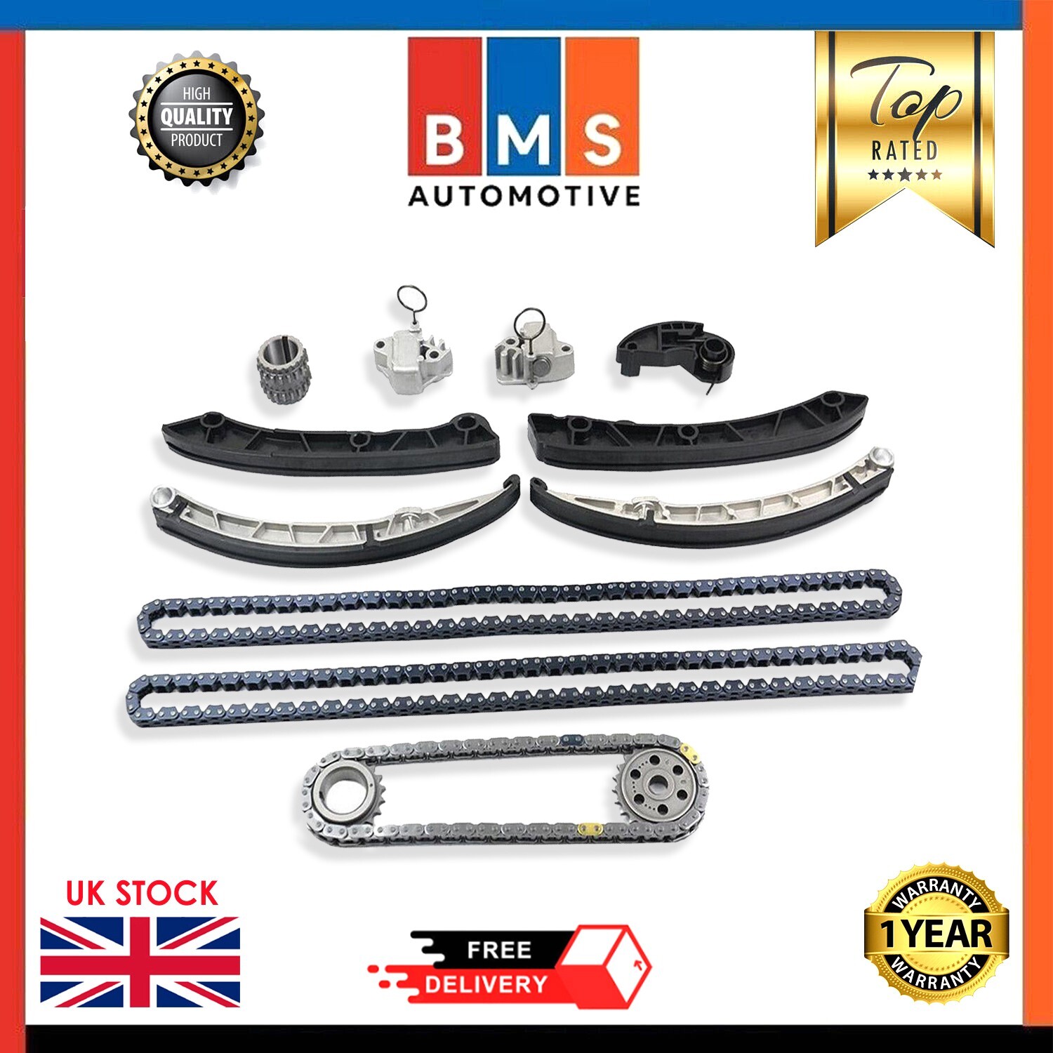 LAND ROVER 508PS TIMING CHAIN KIT 5.0 PETROL SUPERCHARGED RANGE ROVER ...