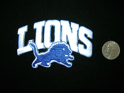 "LIONS" NFL EMBROIDERED IRON ON PATCH - Fast Free Shipping!! | eBay