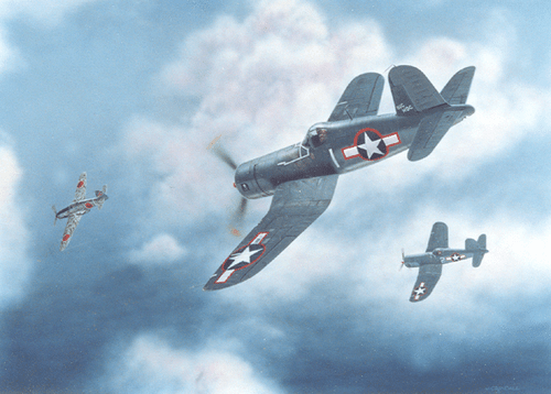 CAPT. BLACKBURN'S BIG HOG F4U by Jerry Crandall - (PILOT SIGNED ...