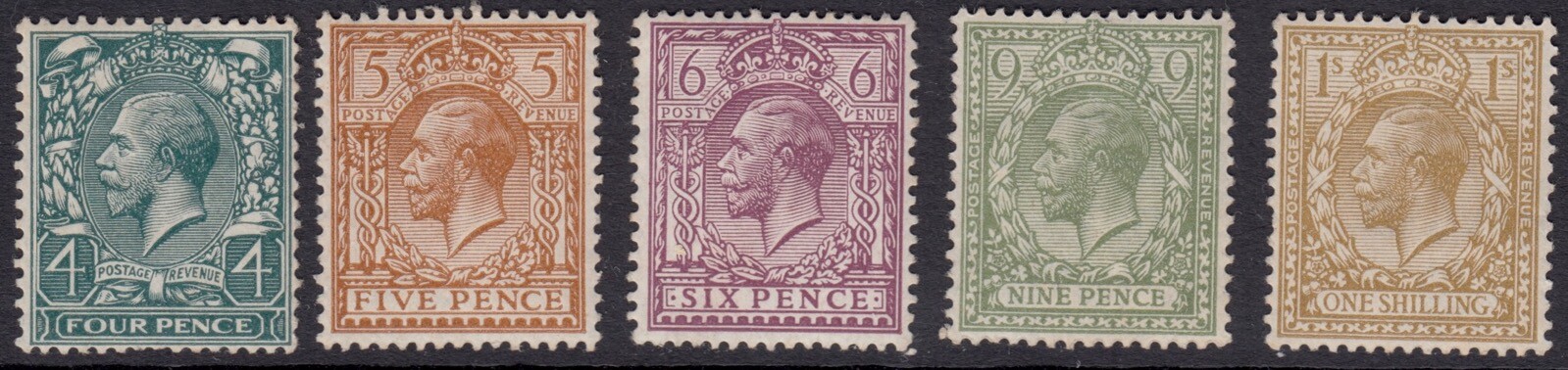 1902, 4d; 5d; 6d; 9d; 1s - MINT HINGED | eBay