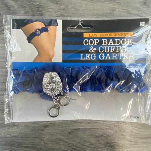 Law Enforcement Badge & Cuffs Garter Halloween Cosplay Costume Dress Up ...