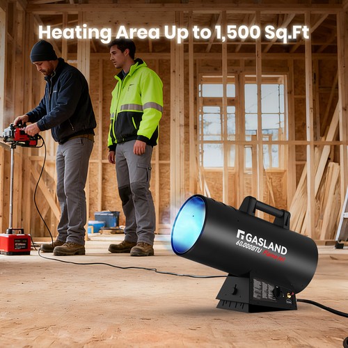 Portable Propane Forced Air Heater 60K BTU Indoor Outdoor Use for ...