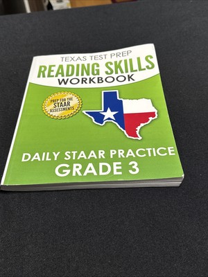 TEXAS TEST PREP Reading Skills Workbook Daily STAAR Practice Grade 3 ...