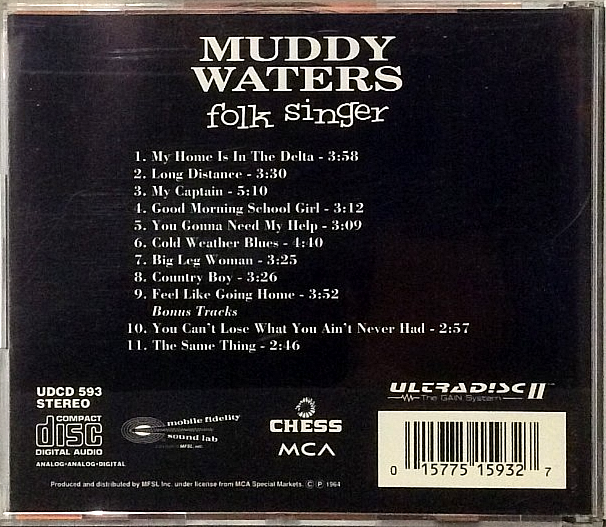 Muddy Waters - Folk Singer MFSL CD (24kt Gold Disc, Remastered) | eBay