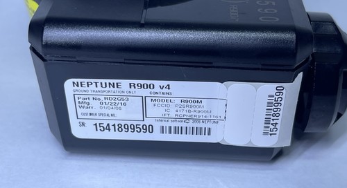 Neptune R900 v4 E-Coder T-10 Water Meter Digital LCD Reading Register ...
