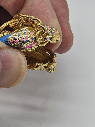 Golden Elephant Key Chain with Hidden Chamber Charm Locket M1 | eBay