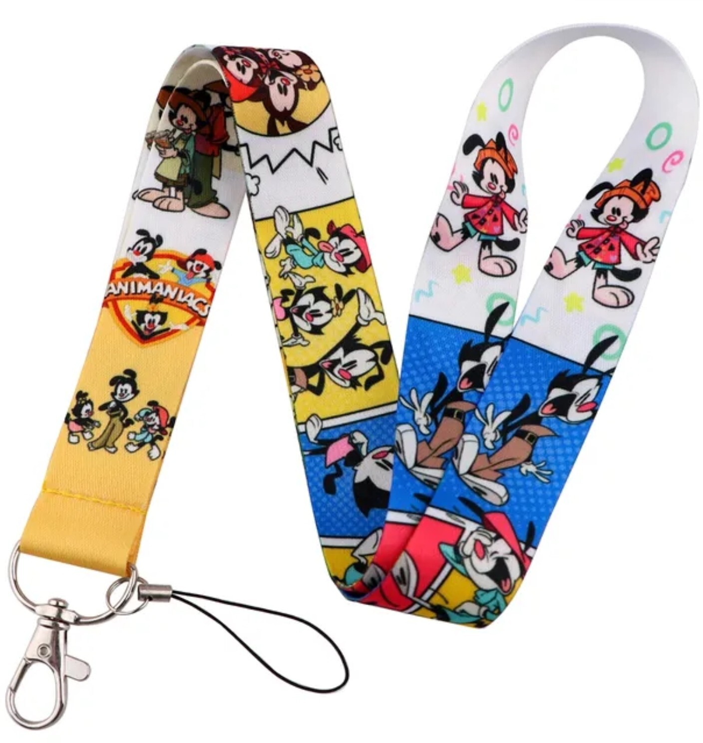 Animaniacs 90s TV Cartoon Retro Vintage Lanyard ID Holder Key Chain ID ...
