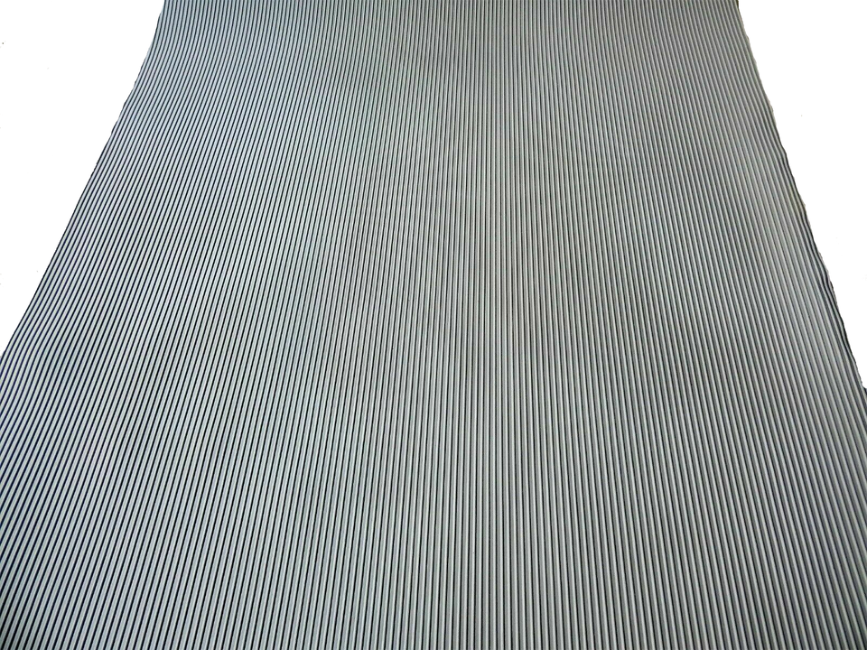 3' Width 1/8" thick Ribbed Rubber Runners Matting Gray Choose Size | eBay