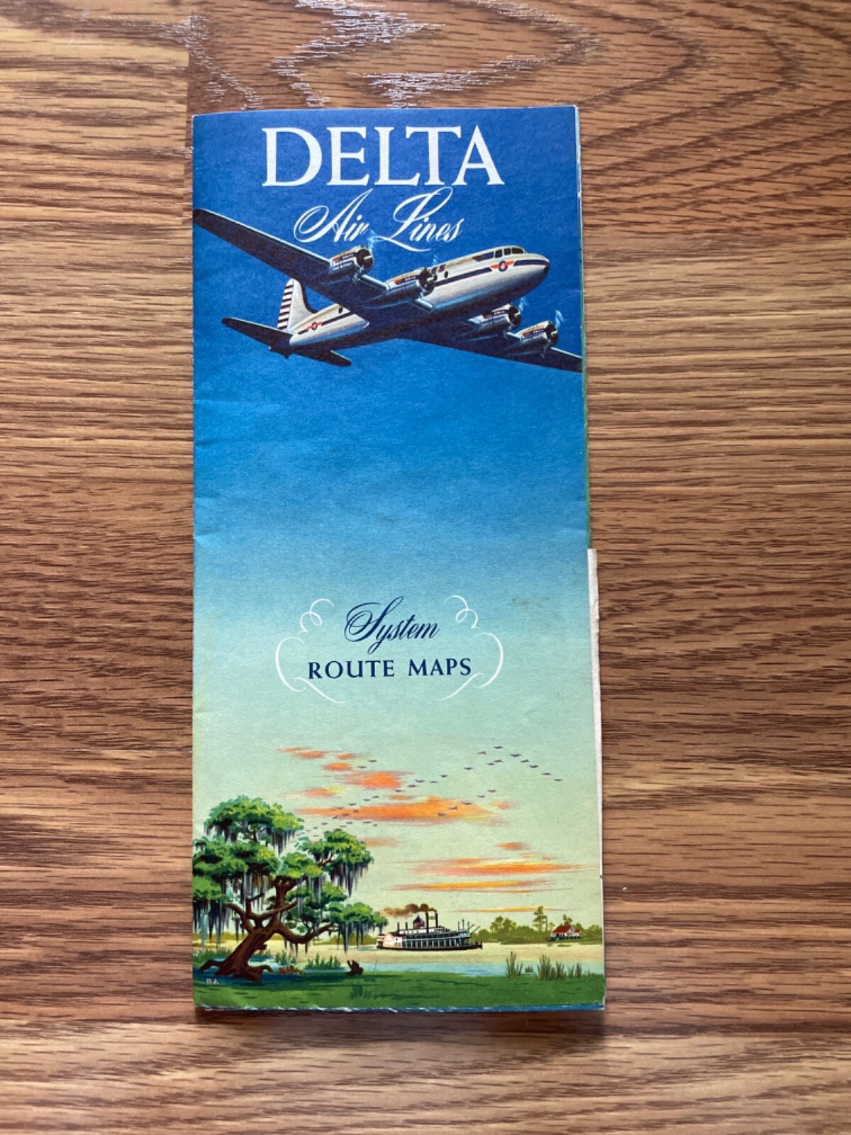 Delta Air Lines System Route Maps 1950 - This Nation