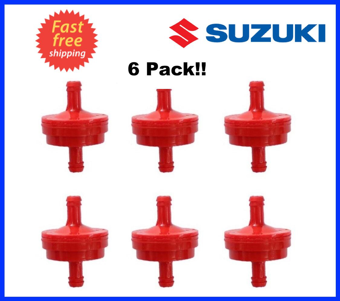 6 Fuel Filters Suzuki JR50 JR80 RM80 RM85 RM125 DRZ110 DS80 Carb ...