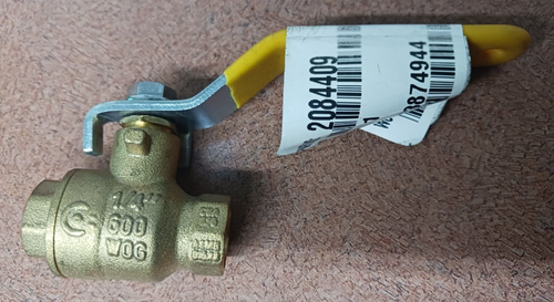 EFF 2084409 Full Port Brass Lead-Free, 1/4" in. Ball Valve, 600 PSI WOG ...