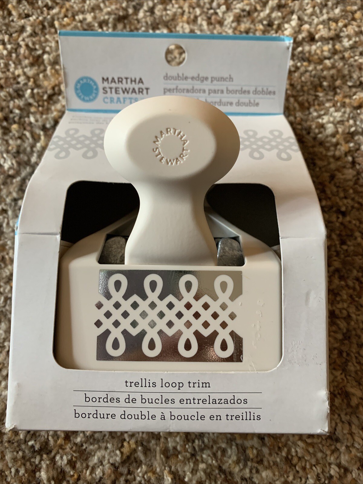 Martha Stewart TRELLIS LOOP TRIM Punch Double Edge Trim Craft Paper ...