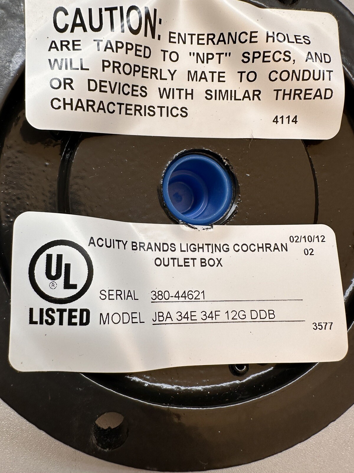 Hydrel Junction Box - Outlet Box JBA 34E 34F 12G DDB Water Proof New | eBay