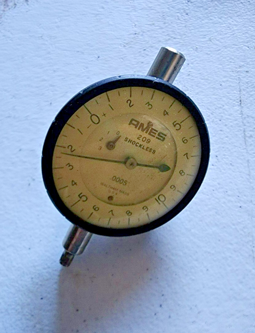 Ames 209 Shockless Dial Indicator Gauge 0.0005" Increment | eBay