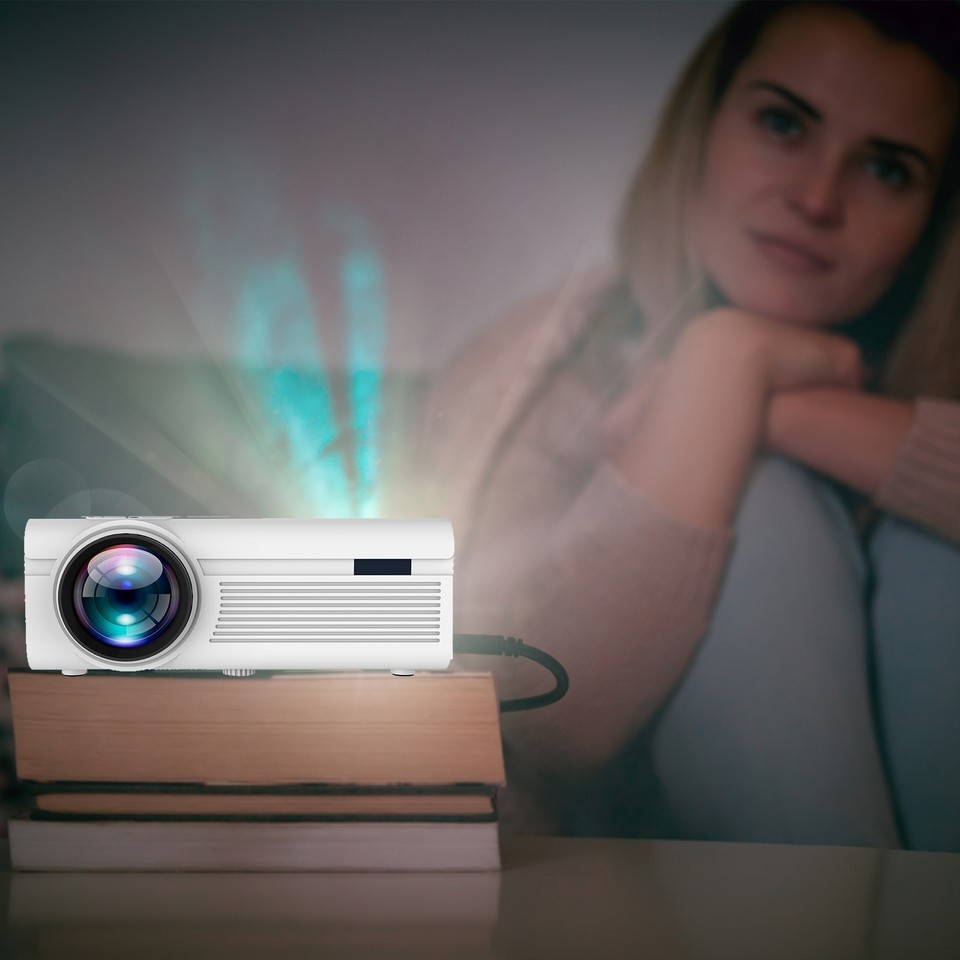 RCA Projector 33 LM 480p, 1080P Up to 150" image RPJ136 Certified ...