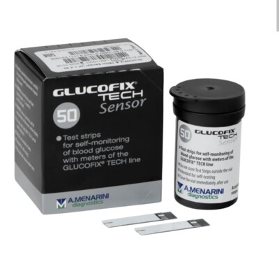 Glucofix Tech Blood Glucose Test Strips 1 Pack Of 50 Strips | eBay UK