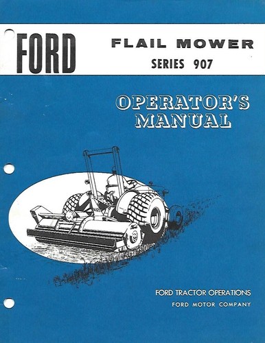 FORD Flail Mower Series 907 Operator's Manual | eBay