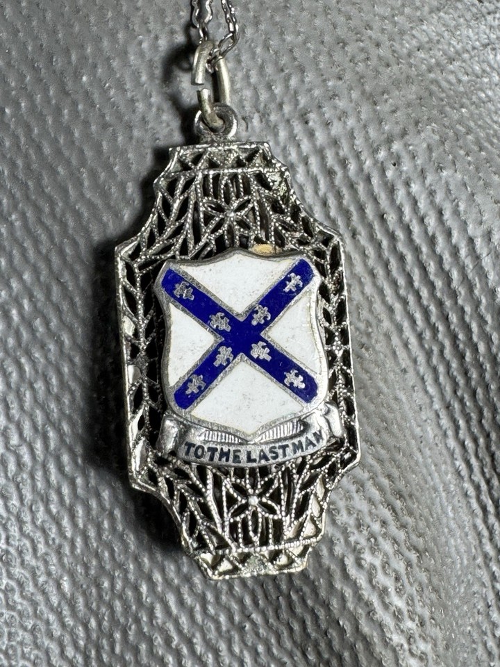 Rare WWIl 133rd Engineer Sterling Silver Army Sweetheart Pendant ...