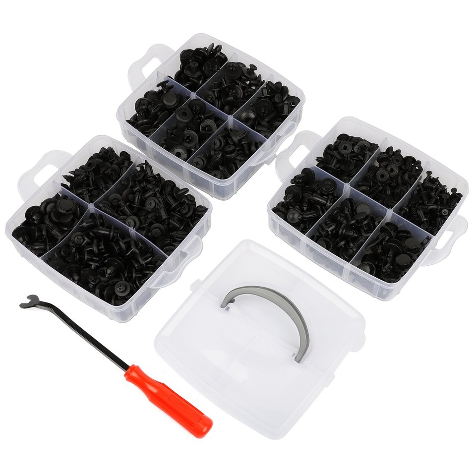 620x Plastic Push Pin Rivets Fasteners Kit Trim Panel Moulding Clips ...