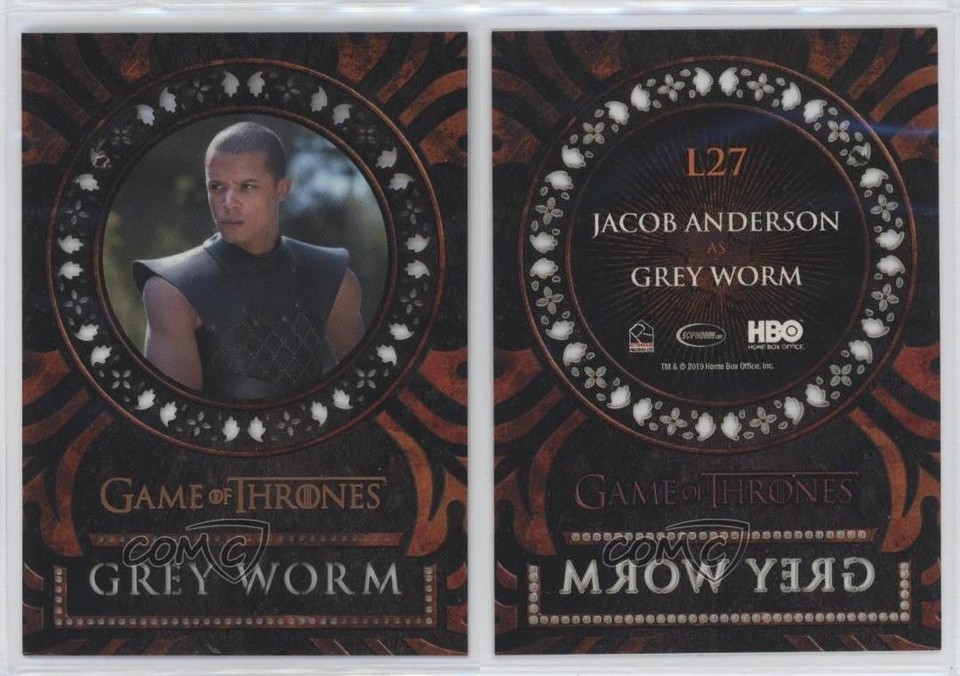 2019 Game of Thrones Inflexions Laser Cut Jacob Anderson as Grey Worm # ...