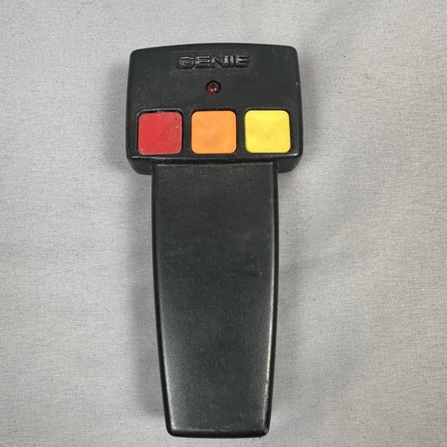 Genie AT95 3 Button Garage Door Opener Remote 390 MHz Black Tricolor ...