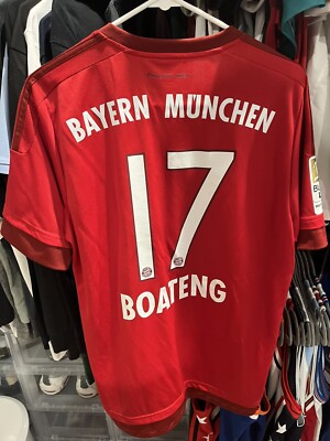 Bayern Munich Jerome Boateng 2015-16 Jersey Size Medium Adidas | eBay