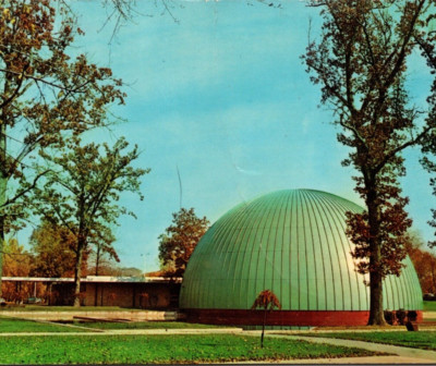 Robert T Longway Planetarium Flint Michigan GREAT DOME Vintage Postcard ...