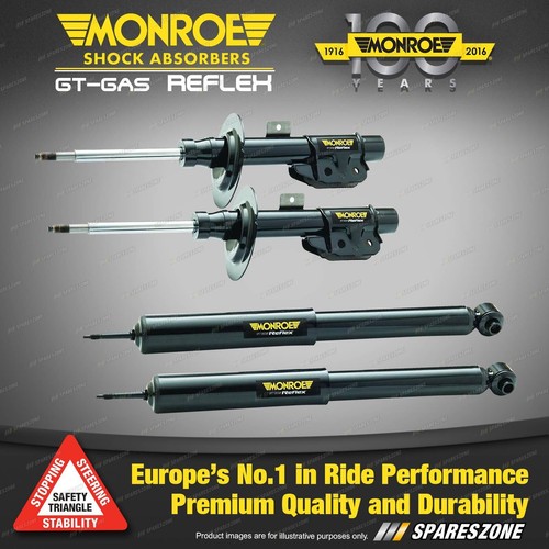 Monroe Front + Rear Reflex Shock Absorbers for Mercedes Benz C Class ...