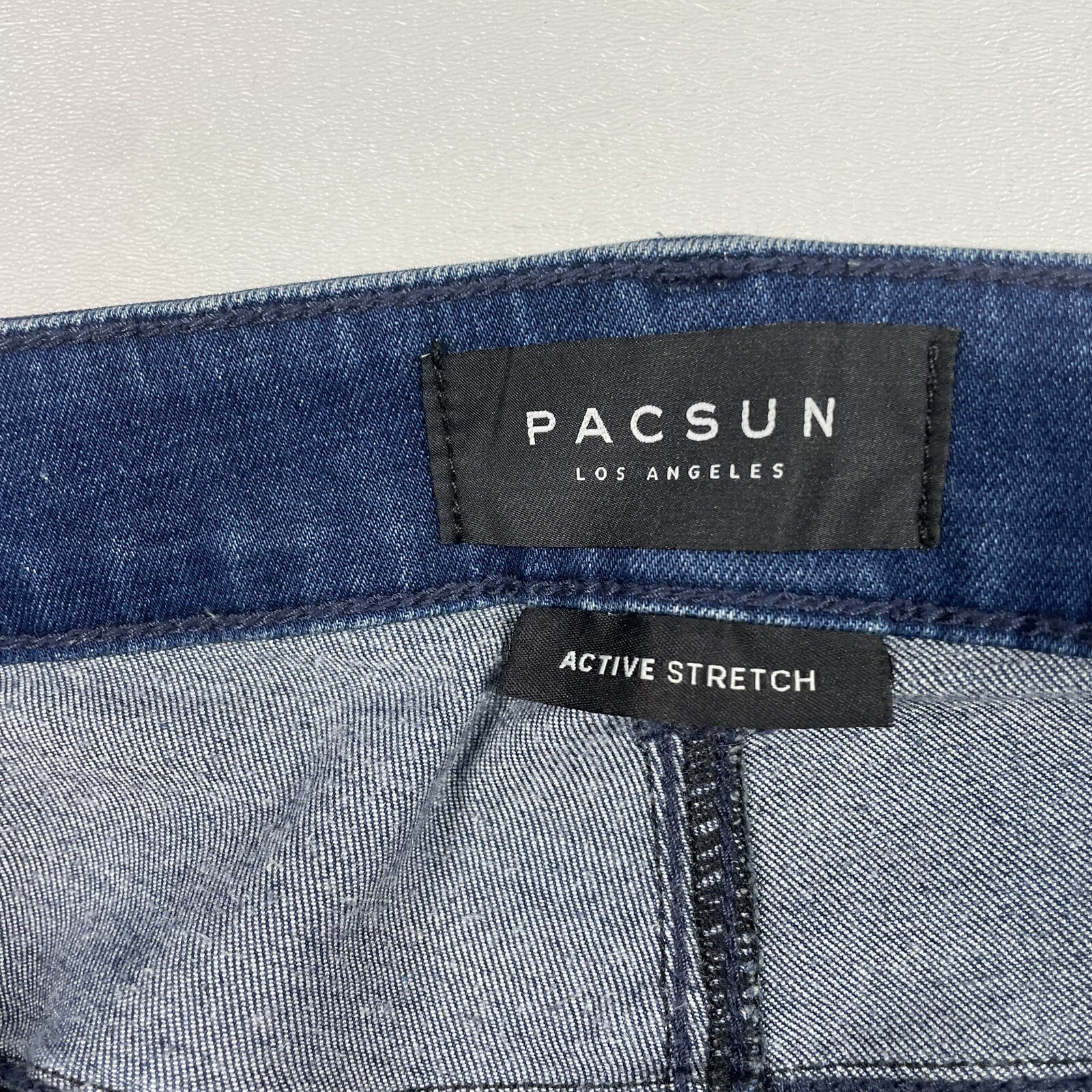 Pacsun Jeans Men’s 32x32 Blue Stacked Skinny Distress… - Gem