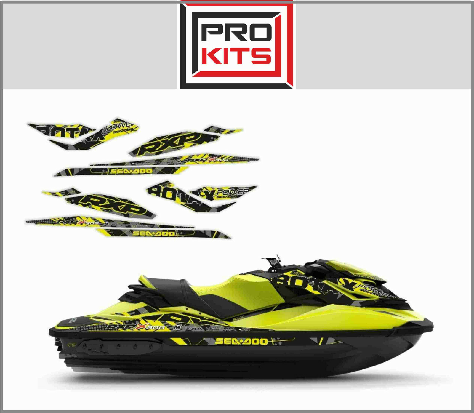 SEADOO RXP 300 for 2018 2019 Graphics kit decals set stickers for jet ...