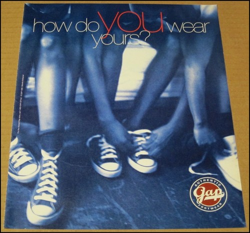 1996 GAP Authentic Footwear Print Ad Shoes Advertisement 10" x 12 ...