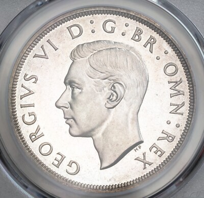 1937, Great Britain, George VI. Beautiful Proof Silver Crown Coin. PCGS ...