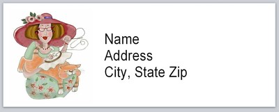 Personalized address labels Country Lady Crocheting (k 162) | eBay