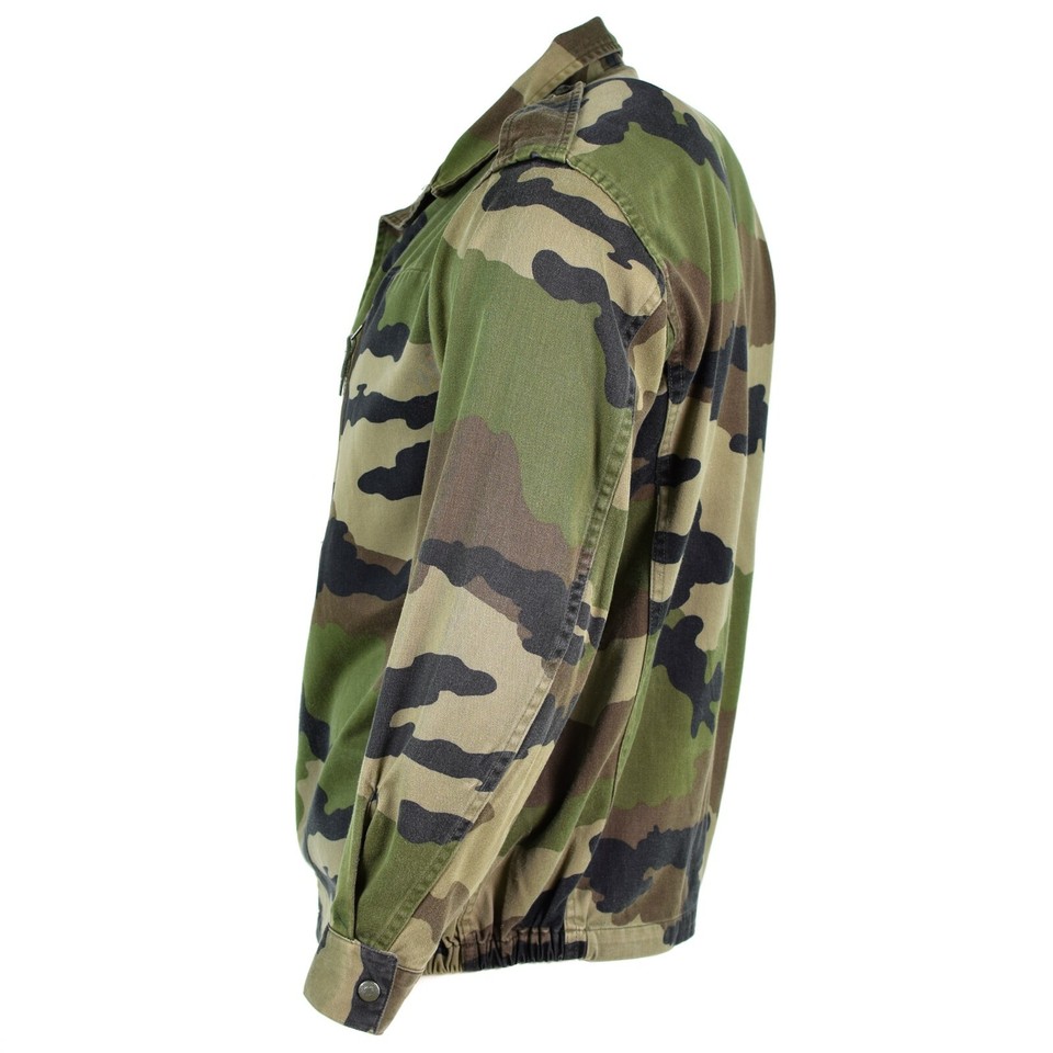 Genuine French army F2 combat jacket fatigue CE camo military issue ...