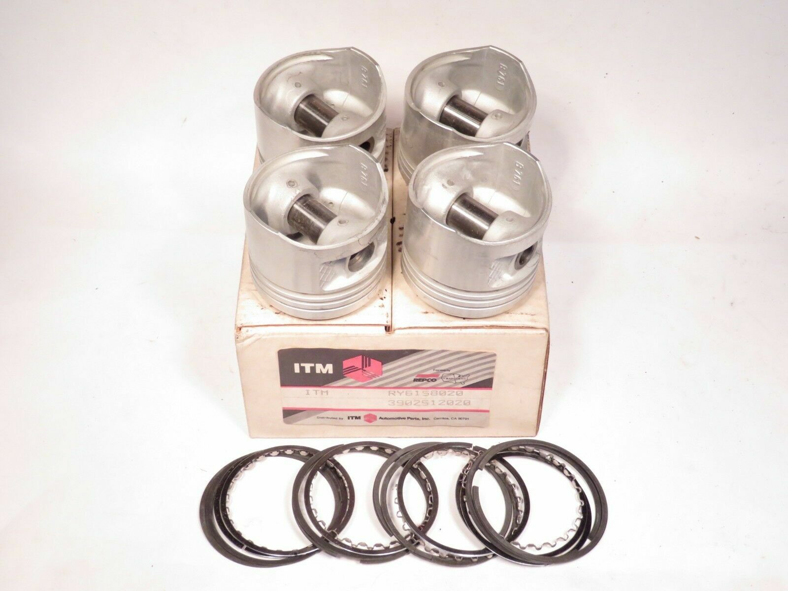Engine Piston Set .020 Oversize Fits Ford Escort EXP & Mercury Lynx ...