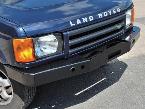 Heavy Duty Steel Winch Bumper (Black) - Land Rover Discovery 2 - DA5645 ...