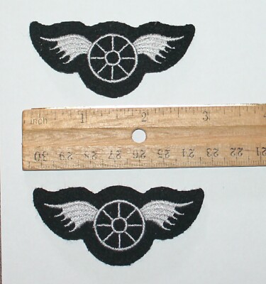 2 CALIFORNIA SHERIFF POLICE TRAFFIC DIVISION Wheel & Wings Felt LA CA ...