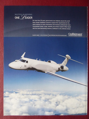2/2012 PUB GULFSTREAM SPECIAL MISSION AIRCRAFT ORIGINAL AD | eBay