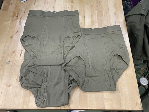 US MILITARY ARMY MEN'S 100% COTTON BRIEFS 3-PACK SIZE 28 USA MADE ...