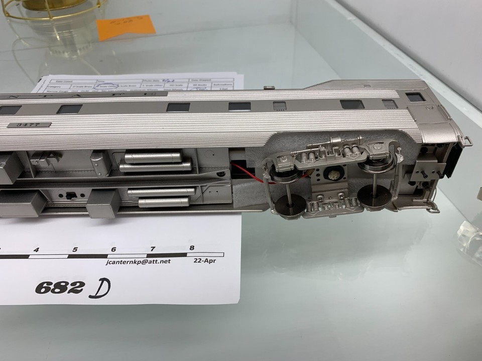 682 GGD Aluminum Santa Fe El Capitan Baggage Dorm #3477 Metal O Scale 2 ...