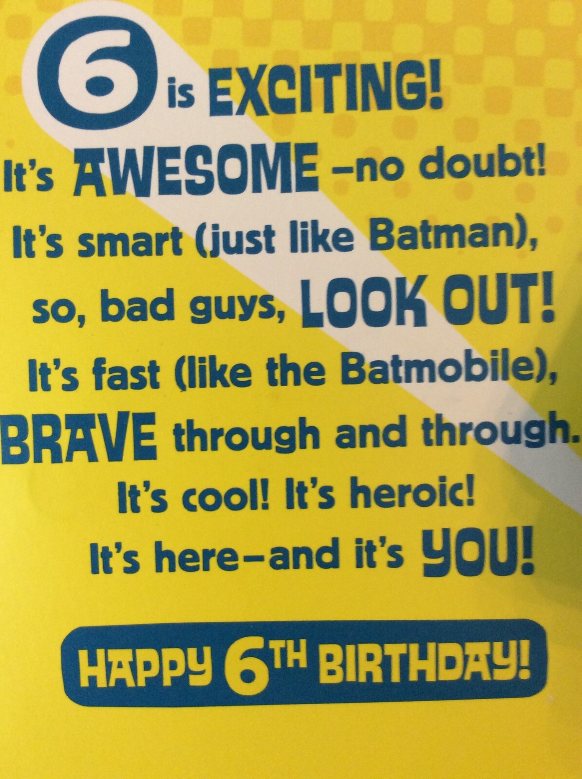 Batman Birthday Card Sayings