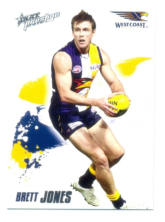 2010 AFL Select Prestige Common card 179 - West Coast - Brett Jones ...