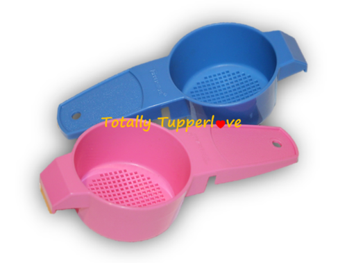 2 Tupperware Mini Sifters Strainers Colanders Kitchen Gadgets Set Blue ...