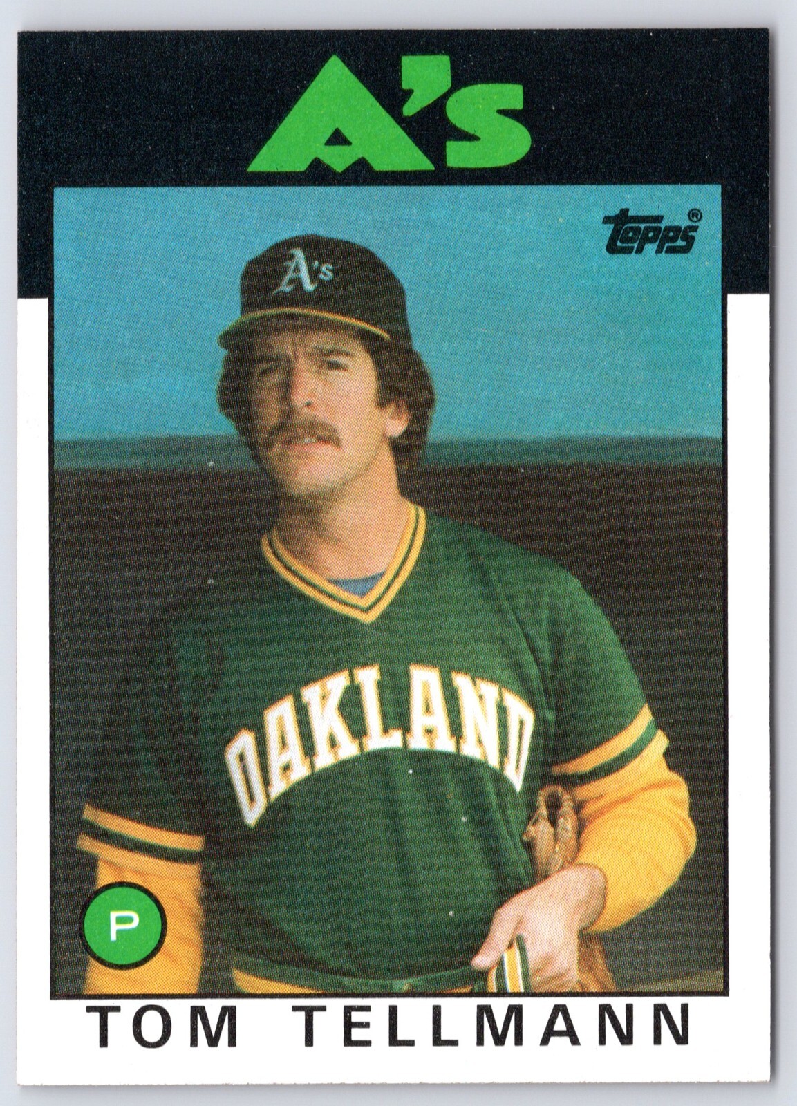 TOM TELLMANN 1986 TOPPS 86 NO 693 NRMINT+ 56672 | eBay