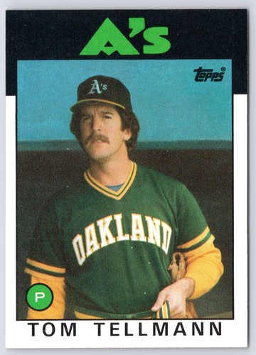 TOM TELLMANN 1986 TOPPS 86 NO 693 NRMINT+ 56672 | eBay