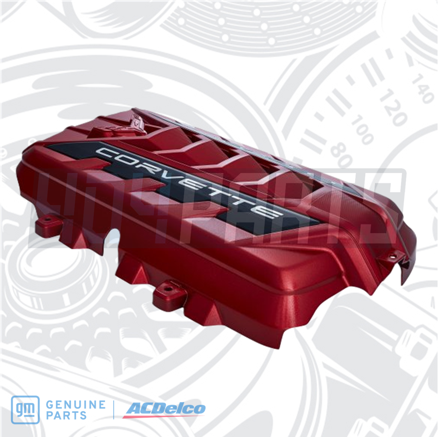 2020-2023 Corvette C8 Stingray 6.2L Engine Cover in Edge Red Genuine GM ...
