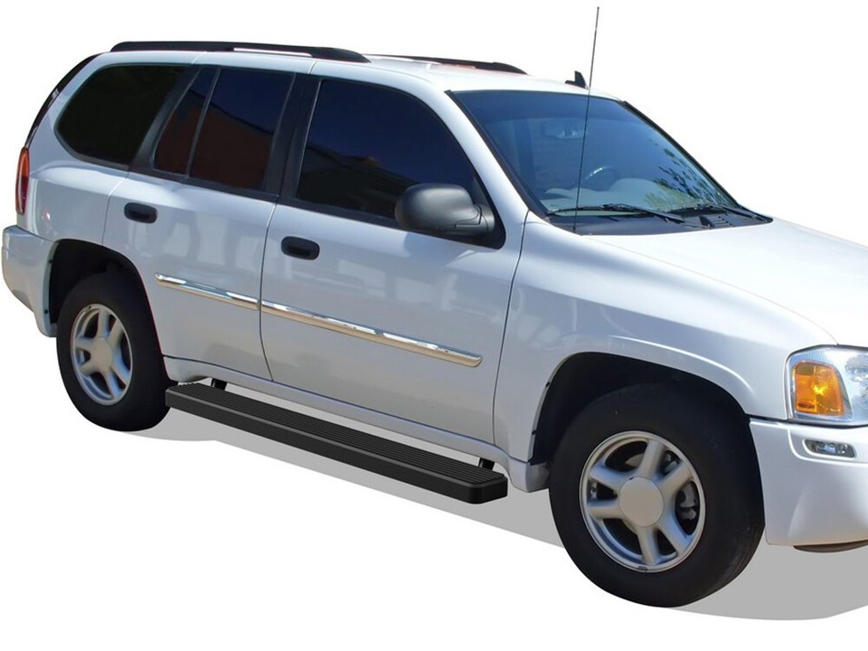 Premium 5" Black iBoard Side Steps Fit 02-09 Chevy Trailblazer (02-06 ...